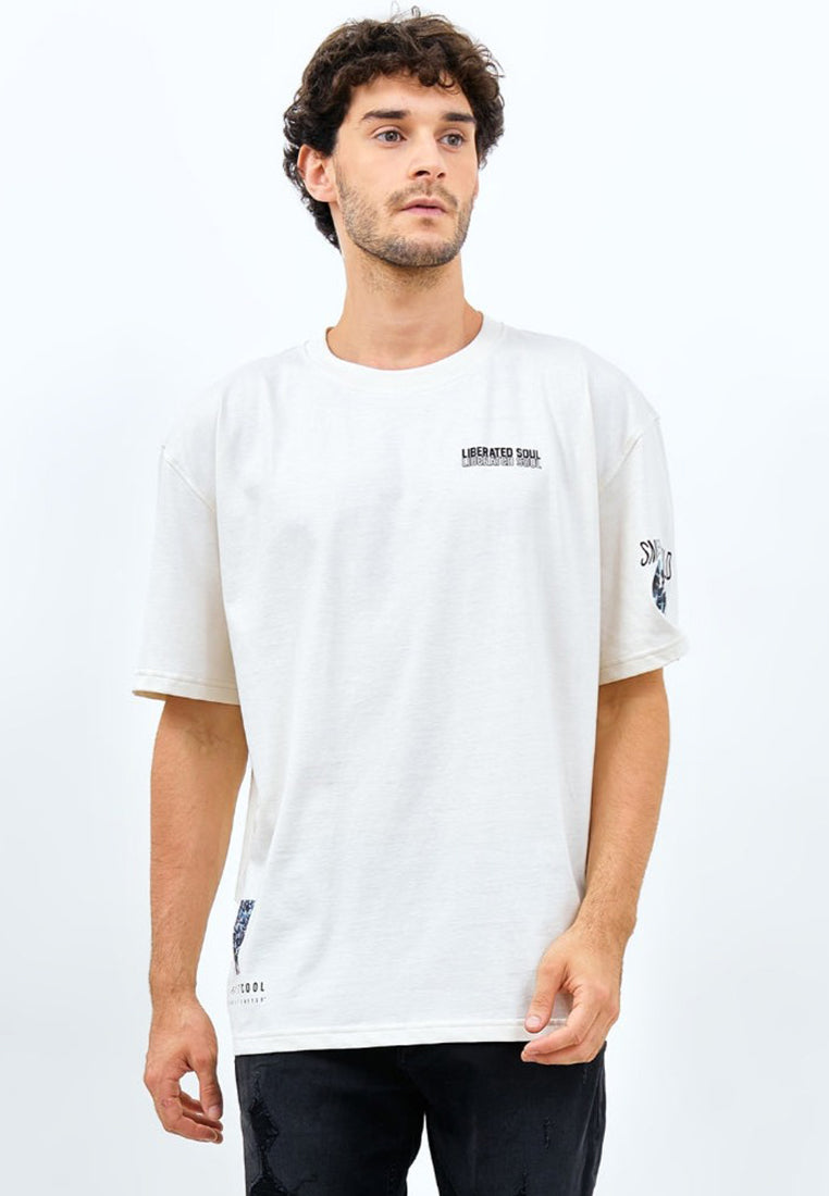 EMBA DENIM I SMILEYWORLD - T-Shirt Smiley Oversize Material Single Jer